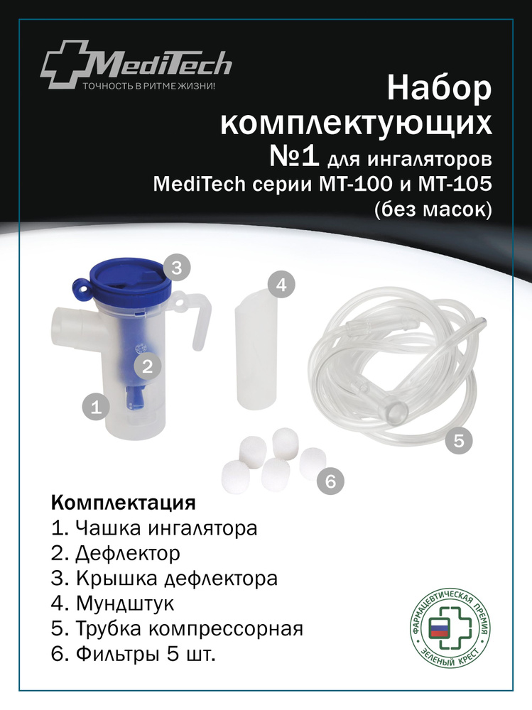 Набор MediTech №1 для ингаляторов МТ (без масок) купить на OZON по ...