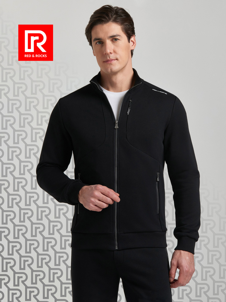 Костюм спортивный Мужской Red-N-Rock'S Повседневный черный, размер 50 Футер трехнитка, рост 182 ...