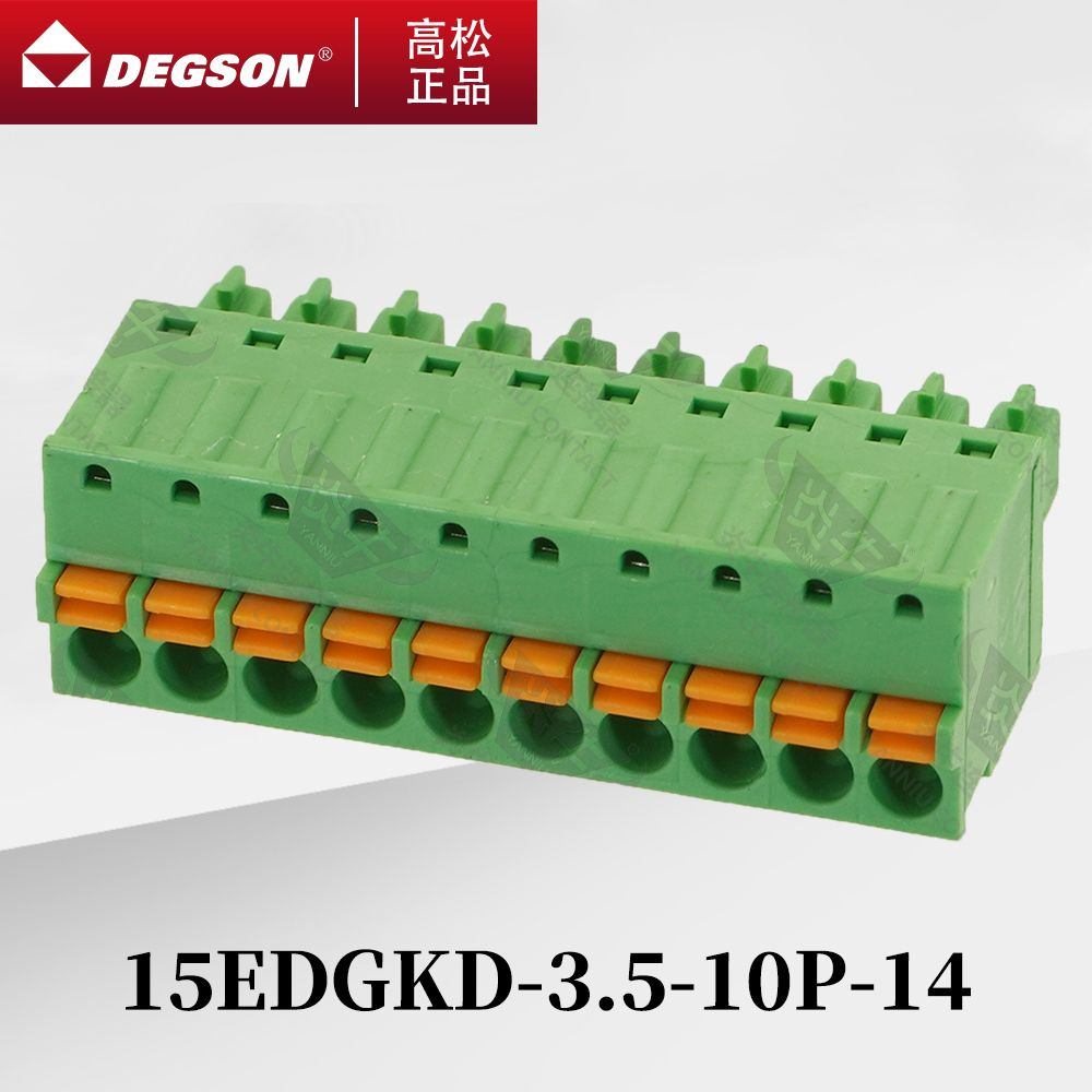 10 шт. DEGSON 15EDGKD-3.5-10P-14-00ZH Клеммная колодка 3.5 мм , 10 контактов, PCB разъем ...