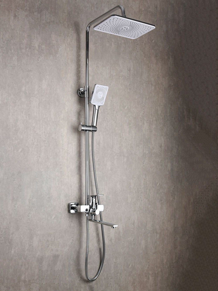 Душевая система с тропическим душем и смесителем Frap F2471 купить на OZON по низкой цене ...