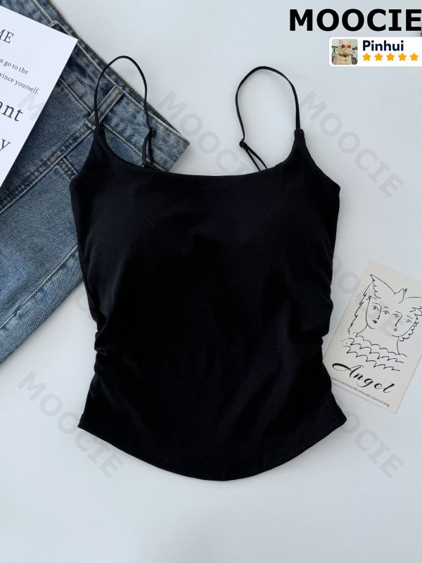Майка Женский MOOCIE черный, размер универсальный Домашний Китай Однотонный купить c доставкой ...