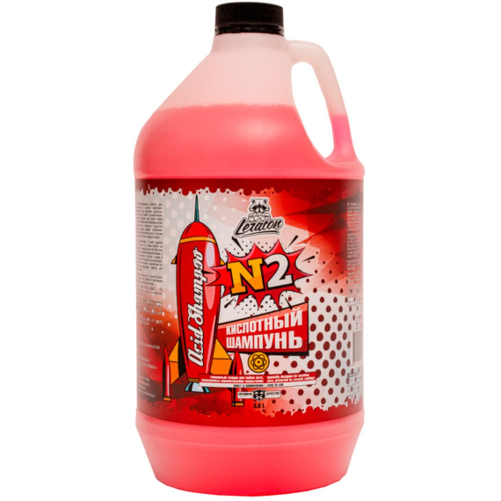 Автошампунь для бесконтактной мойки LERATON N2 очиститель кузова авто, концентрат 3,8 литра ...