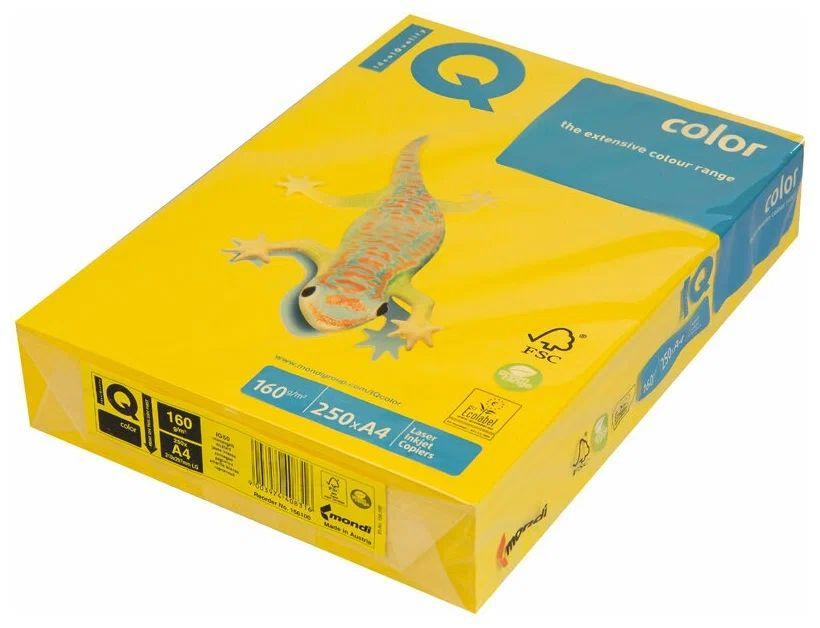 IQ Color Бумага intensive ярко-желтая А4 160г/м2, 250л купить на OZON ...
