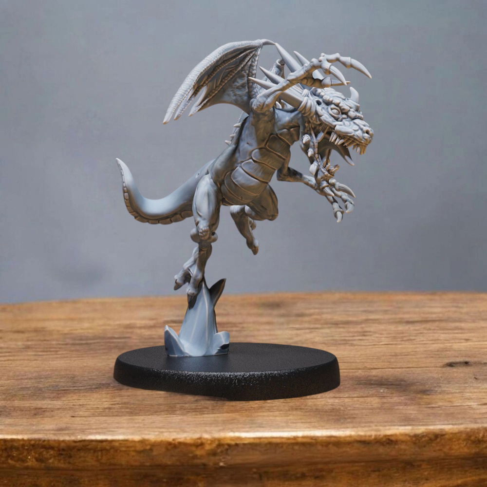 Дракон бездны ( Abyss Drake ) v1 миниатюра для настольных игр ДнД, РНИ ...