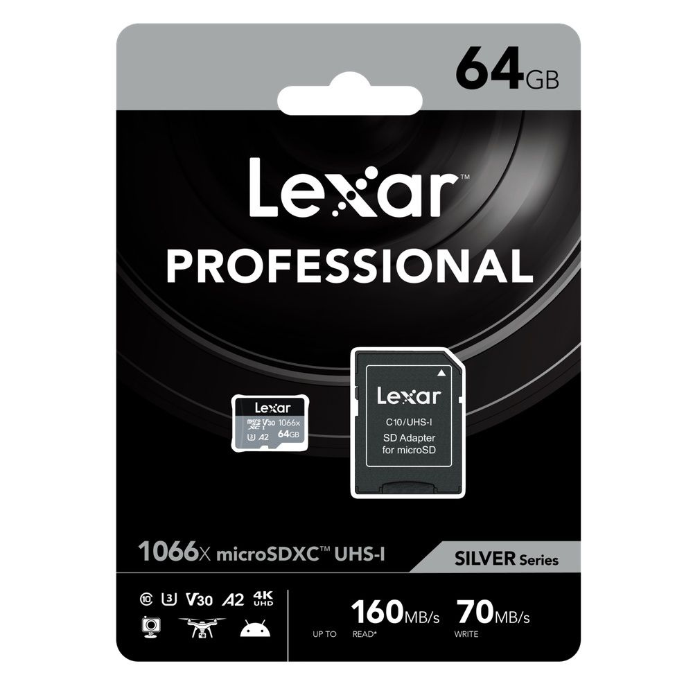 Карта памяти Lexar 64Gb microSDXC Professional 1066x UHS-I Memory Card ...