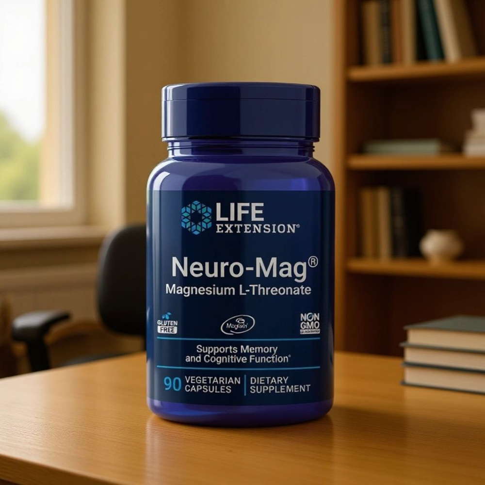 Neuro-Mag, L-треонат магния, Neuro-Mag Magnesium L-Threonate, Life ...