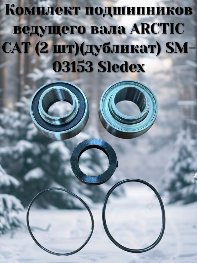 Комплект подшипников ведущего вала ARCTIC САТ (2 шт) 1702-179 1602-374 ...