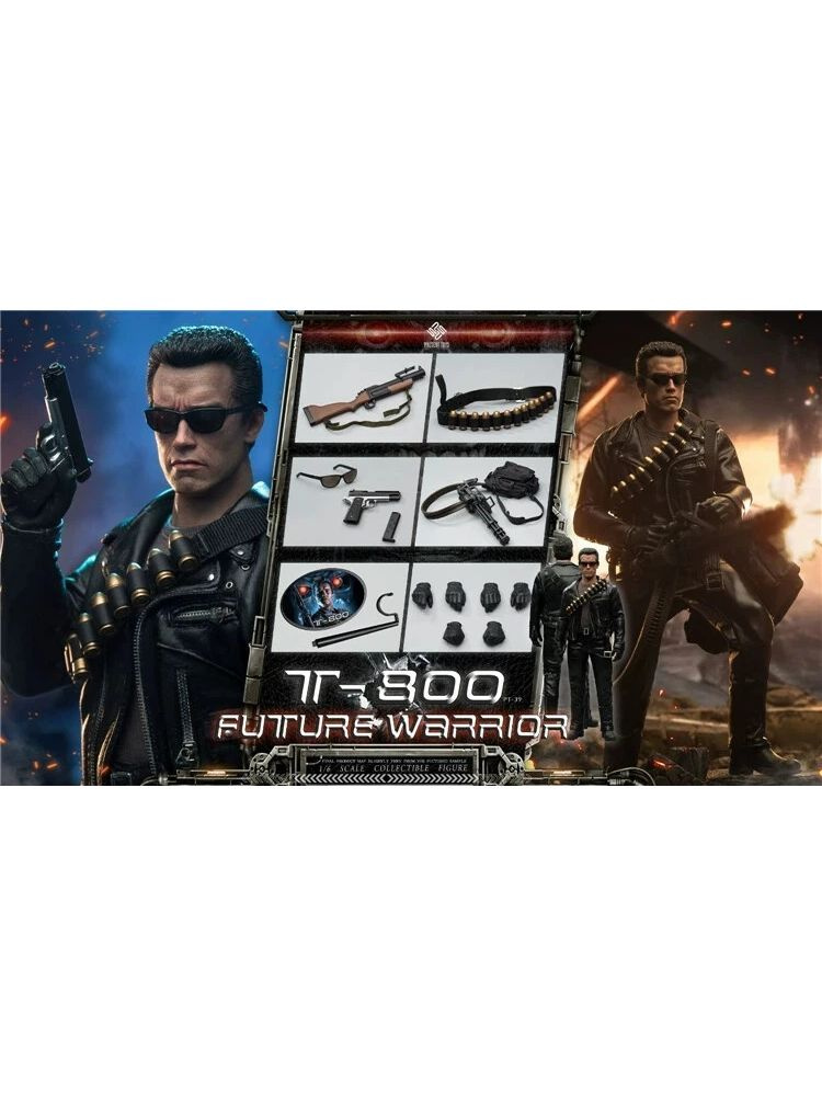 PRESENT TOYS PT-sp39 1/6 T800 Arnold Schwarzenegger Terminator ...