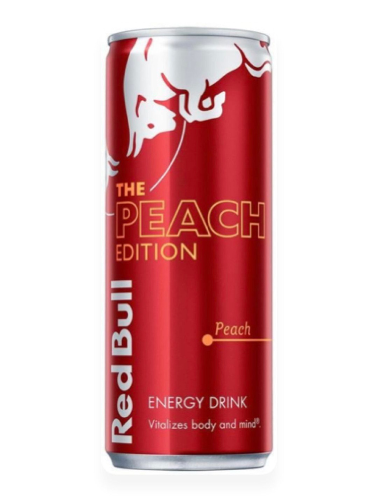 Энергетический напиток Red Bull Peach Edition Peach со вкусом персика ...
