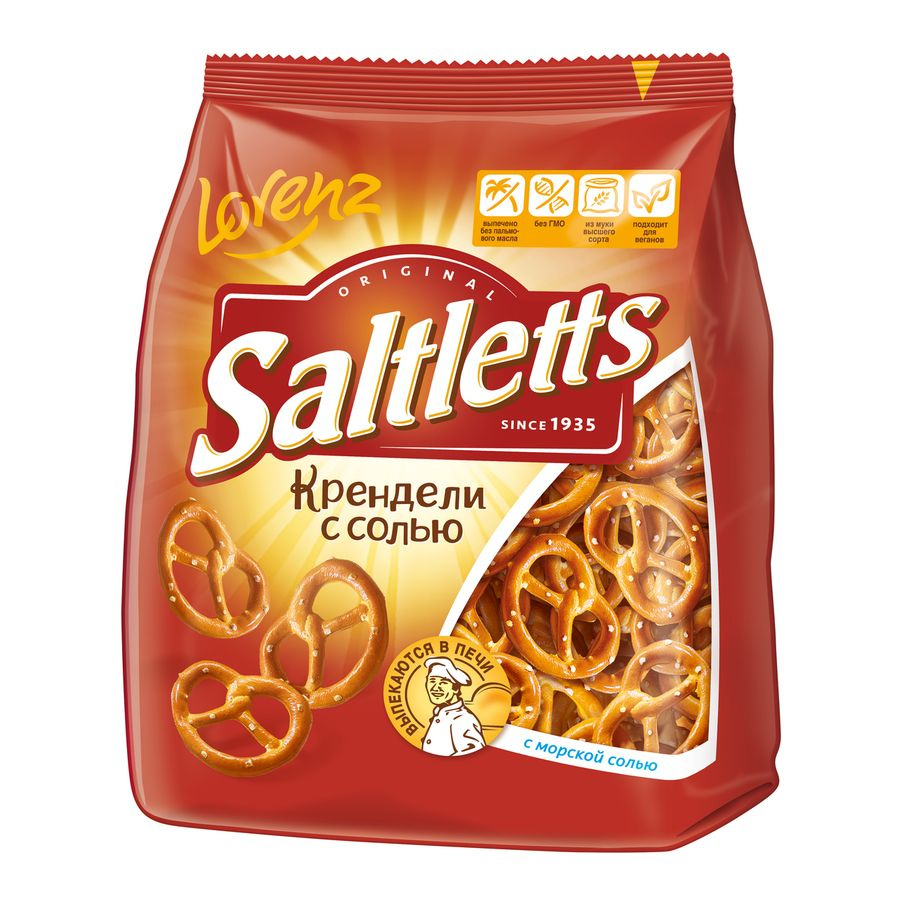 Крендели Saltletts с солью классические, 150г купить на OZON по низкой ...