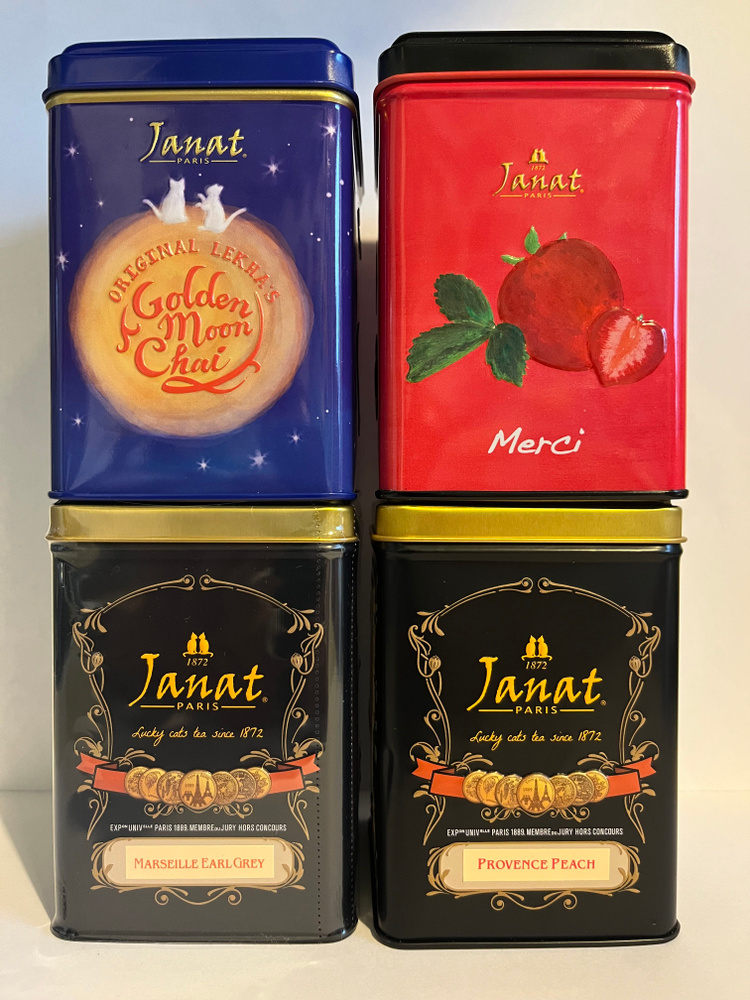 Чай Janat Paris 4шт. по 100гр. купить на OZON по низкой цене (3141080526)