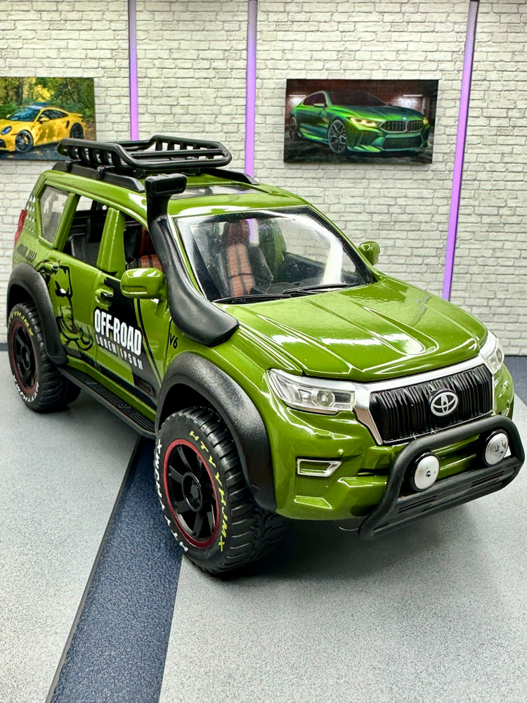 Металлическая инерционная машинка Toyota Land Cruiser Prado OFF ROAD ...