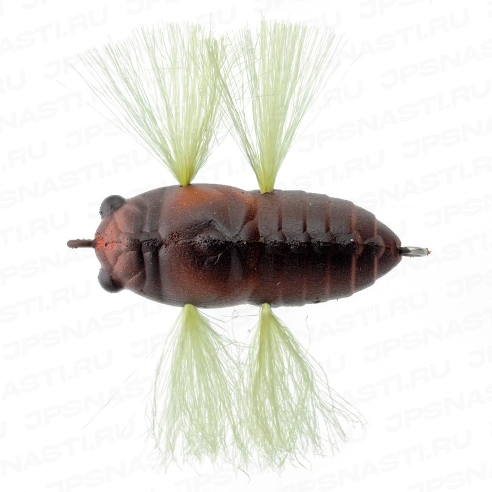 Воблер Топвотер (Topwater) TIEMCO TT Soft Shell Tiny Cicada, 2 г-0.1 м ...