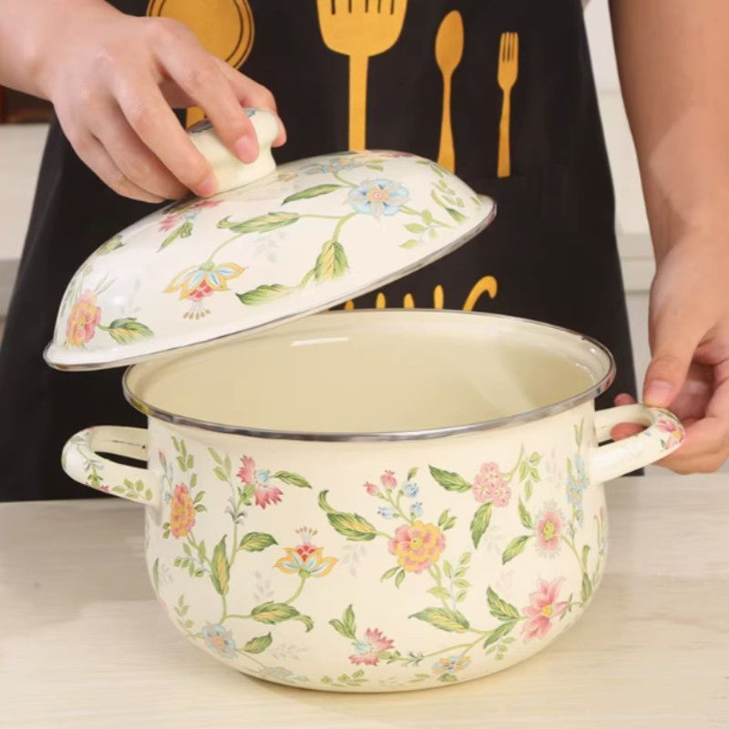 Кастрюля T-guo, Эмалированная сталь, 2,3 л, 1 шт купить на OZON по ...