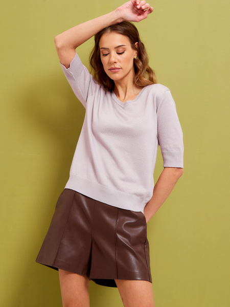 Джемпер Женский ILADY светло-розовый Хлопок, Эластан, размер 48, 50 Без застежки свободный ...