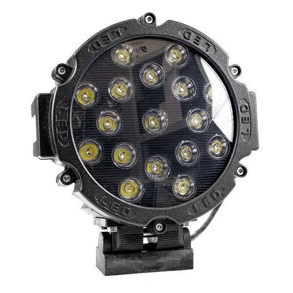 Танковая фара светодиодная Power Wolf Epistar 51W - широкий луч 12-24V ...