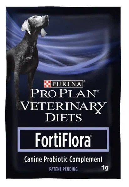 FortiFlora (Фортифлора) Пищевая добавка для собак и щенков 10 пакетиков ...