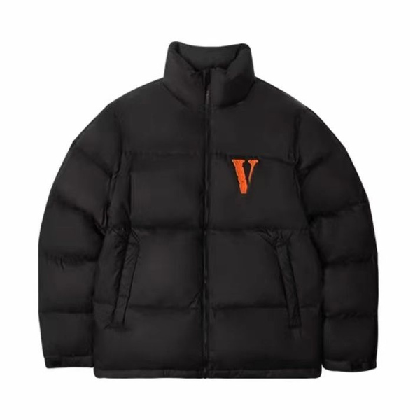 Пуховик Мужской, Женский VLONE Вышивка черный круглый Полиэстер, размер ...