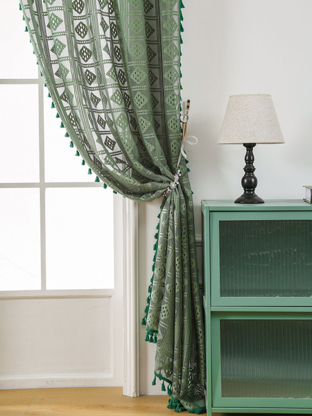 Тюль 140x100 см зеленый купить на OZON по низкой цене (2058804609)