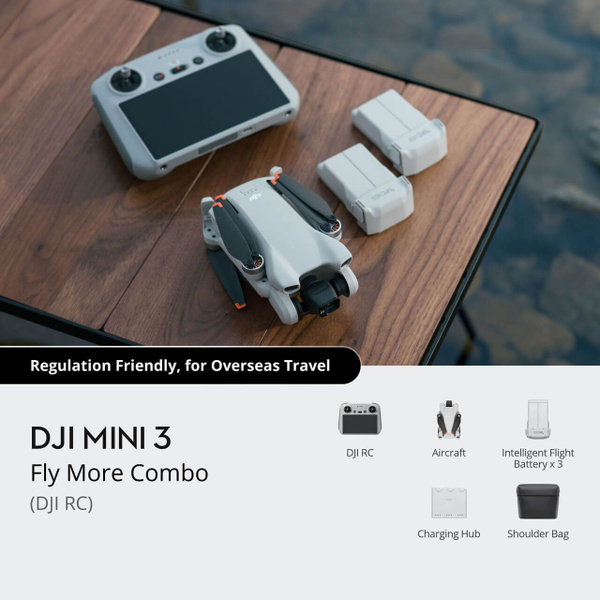 Квадрокоптер DJI Mini 3 Fly More Combo с пультом с экраном DJI RC ...