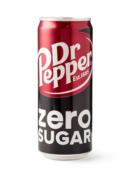 Напиток газированный Dr.Pepper Zero Sugar (Доктор Пеппер без сахара), 330 мл х 12 банок купить ...