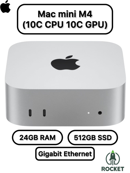 Apple Мини-ПК Mac mini M4 2024 24GB RAM, 512GB SSD (Apple M4, RAM 24 ГБ ...