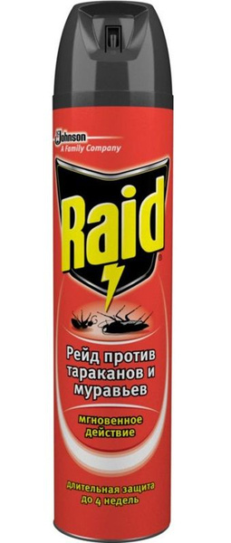 Raid Аэрозоль от тараканов и муравьев, 300 мл/ купить на OZON по низкой цене (2133383120)