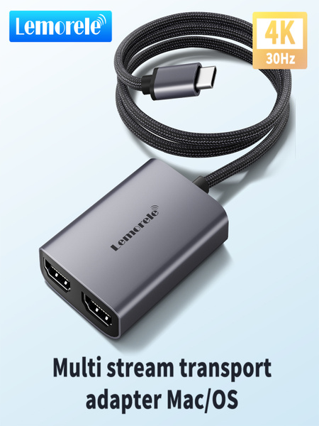 Адаптер Lemorele HD20 USB-C to HDMI, совместим с Mac и Windows ...