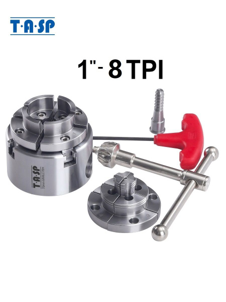 TASP Токарный патрон по дереву и со ступенчатой челюстью набор 70мм, 1 ...