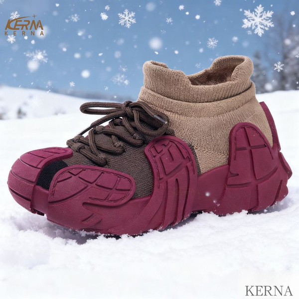 Ботинки Женский KERNA фиолетовый, размер 37 Еврозима Шнурки Россия купить c доставкой на OZON по ...