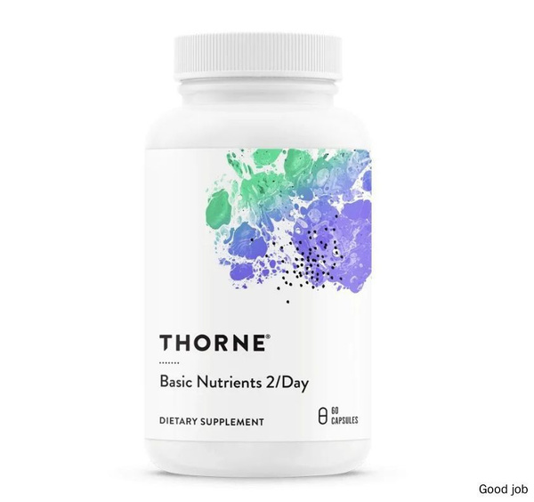 Thorne Research, Basic Nutrients 2, Витаминный комплекс 2 раза в день ...