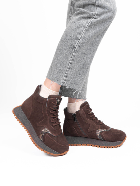 Ботинки Женский 365 shoes коричневый, размер 38 Зима купить c доставкой ...