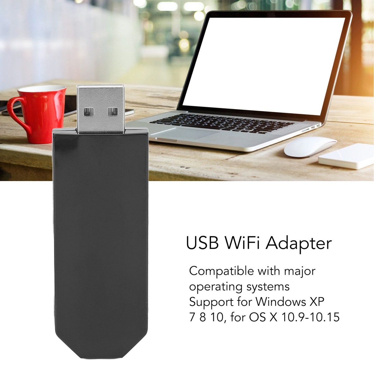 USB WiFi Адаптер, двухдиапазонный для Windows XP 7 8 10, быстрый и ...