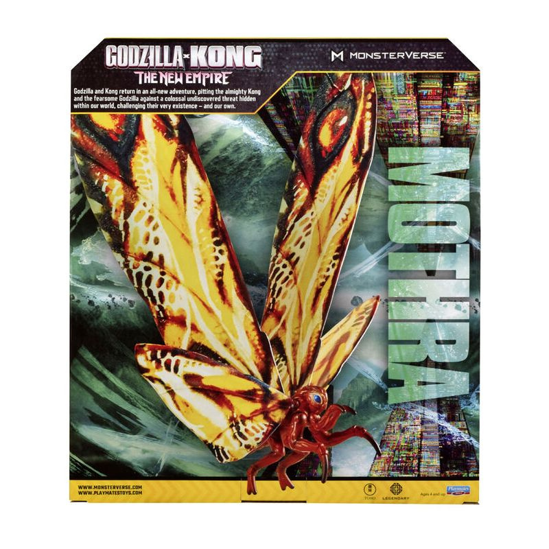 Playmates Toys Monsterverse Godzilla X Kong The New Empire Giant Mothra ...