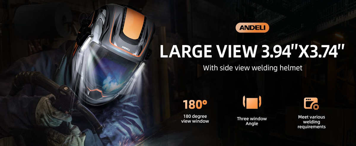 Маска сварочная хамелеон ANDELI MOON LED модель экран большой, а цвета реалистичные купить на ...
