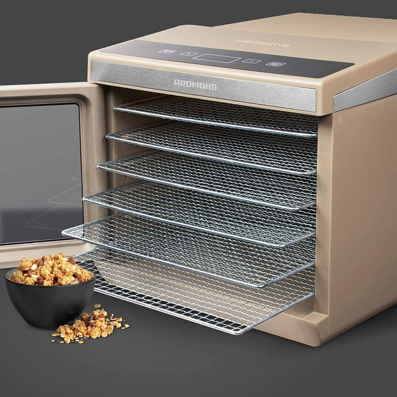 Дегидратор сушилка для овощей и фруктов REDMOND FD1105, 25 литров, 6 уровней купить на OZON по ...