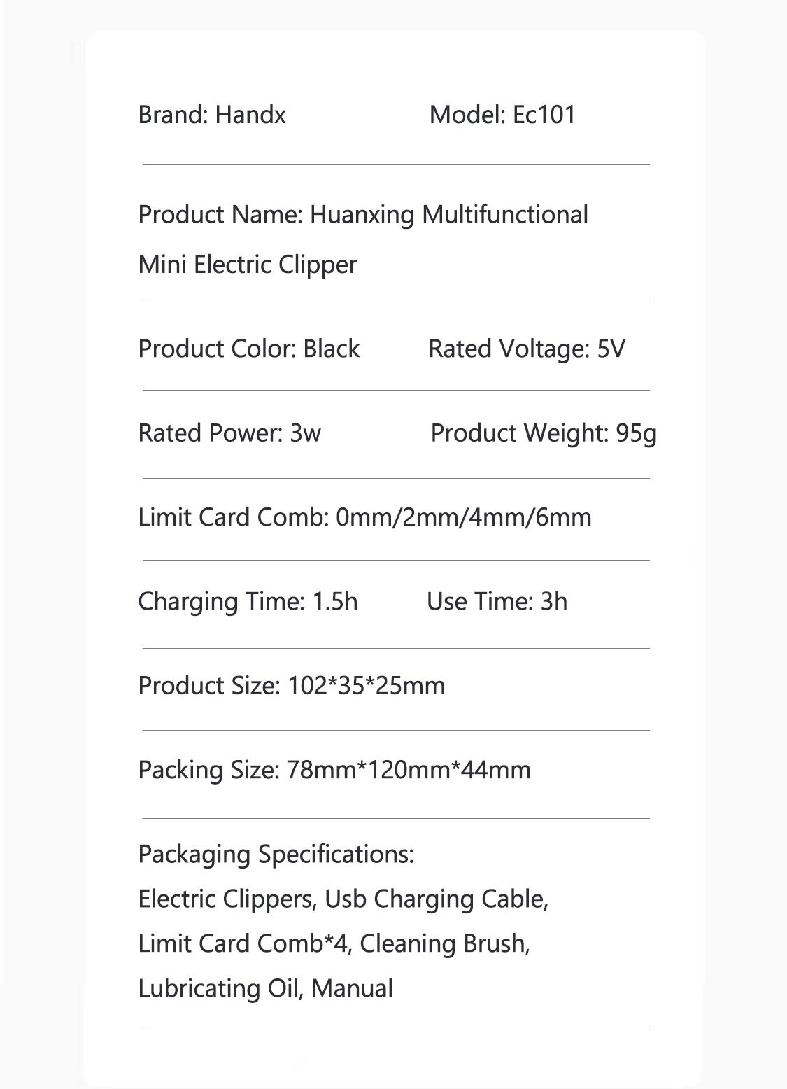 Xiaomi Машинка для стрижки EC101, черный купить на OZON по низкой цене ...