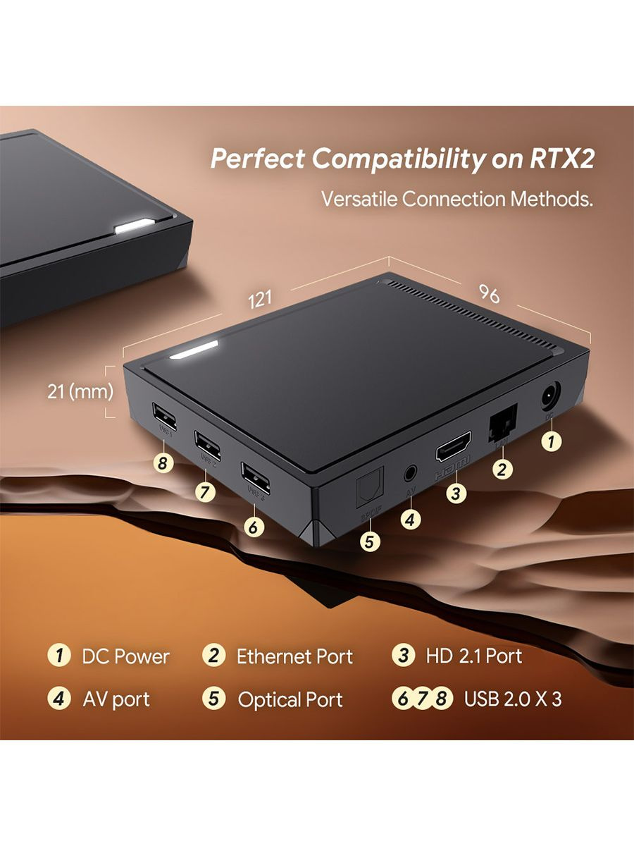 Медиаплеер Vontar RT-X2, RJ-45 Ethernet, USB, HDMI, черный, Android купить c доставкой на OZON ...