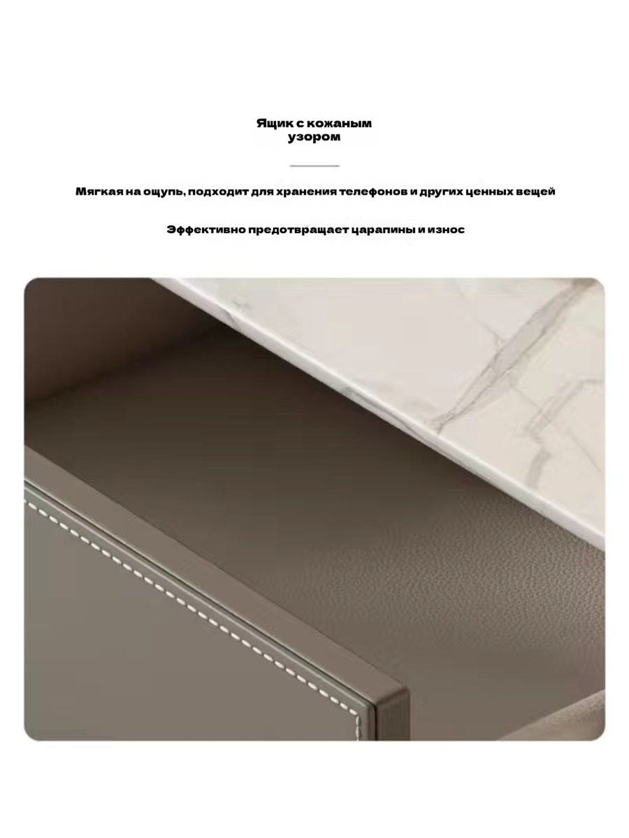 Тумба прикроватная Искусственная кожа, 40x40x50 см купить c доставкой на OZON по низкой цене ...