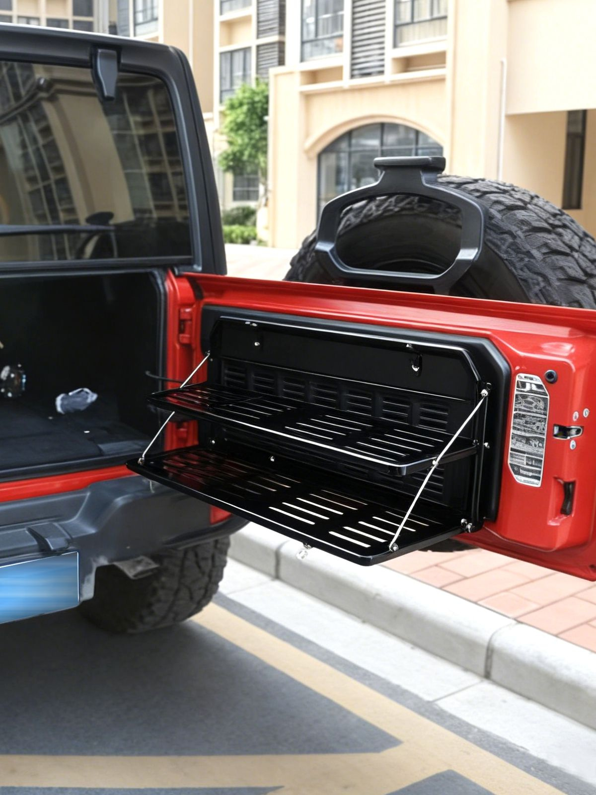 Складной столик для задней двери, совместимый с Jeep Wrangler JL 2 ...