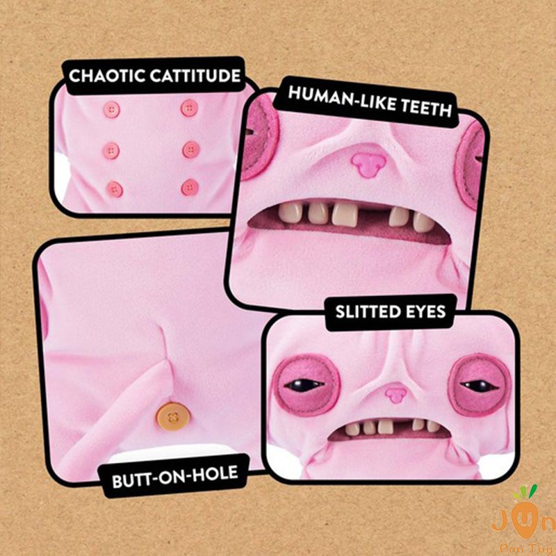 Плюшевая игрушка Fuggler Alley Cats Wrinkle MaStinkles, милый монстр ...