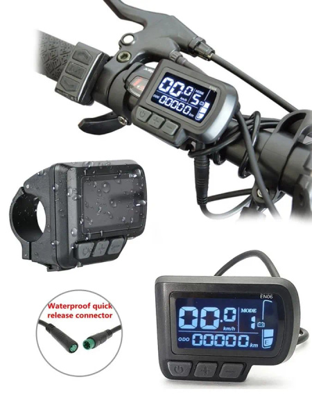 24V/36V/48V спидометр для Электрический самокат/электровелосипеда,EN06 ...