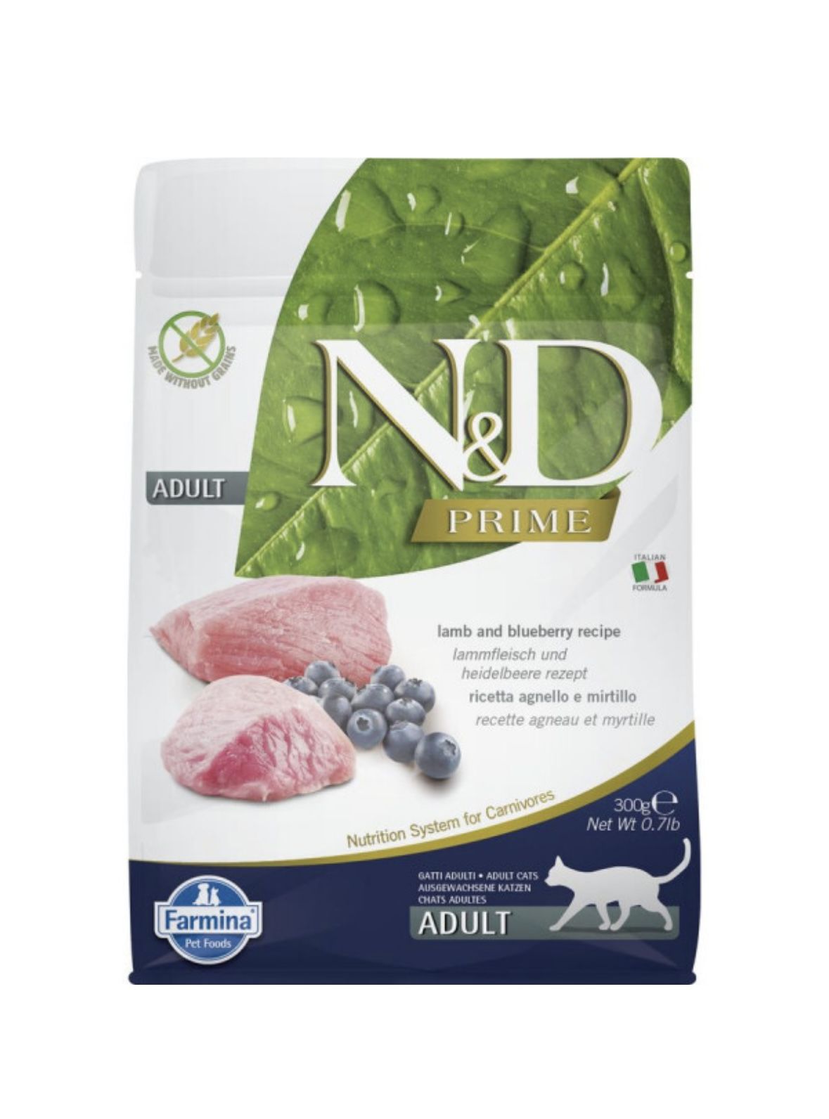 Сухой корм Farmina ND Prime Cat Lamb / Blueberry Adult для взрослых ...