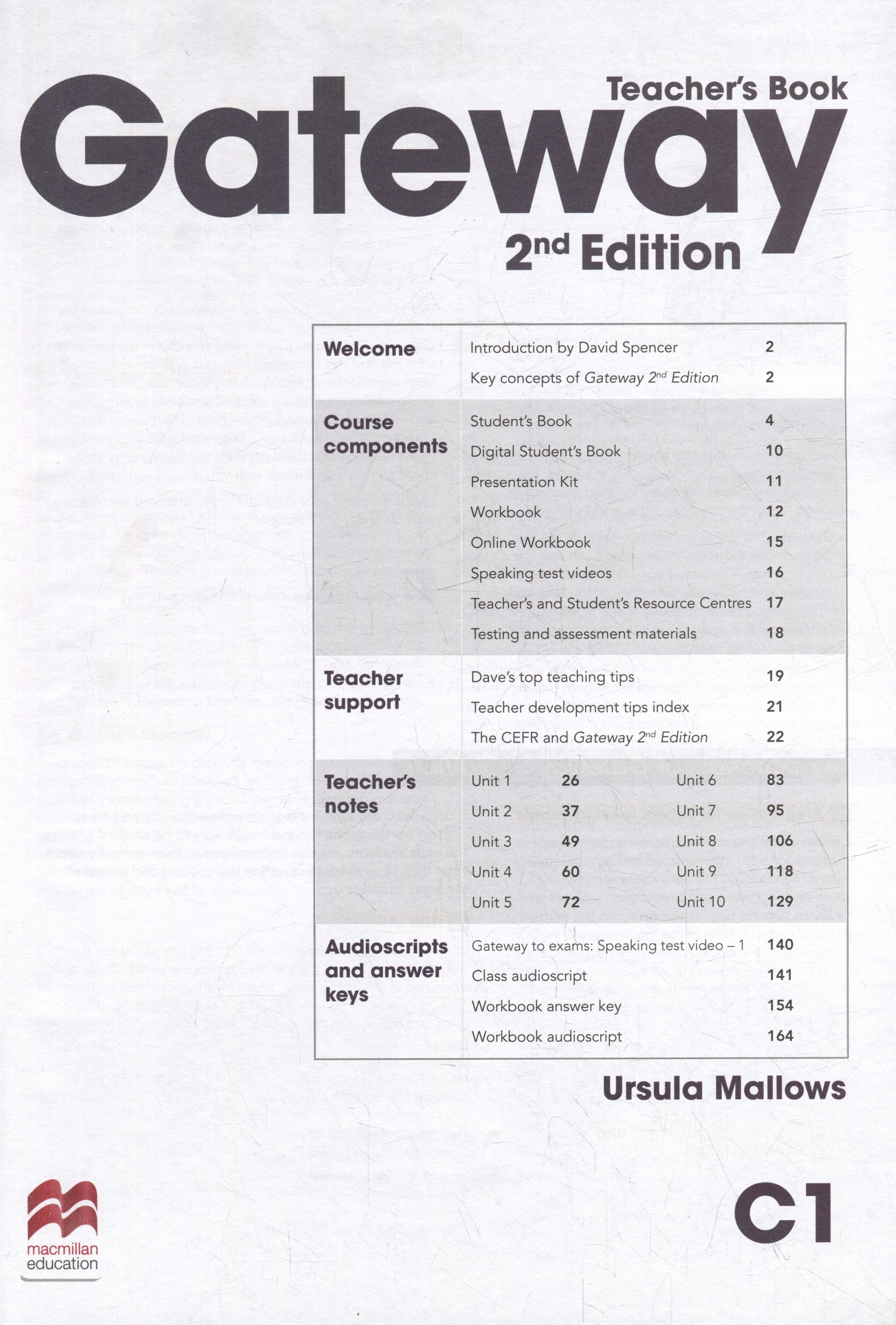 Gateway Second Edition C1. Teachers Book Premium Pack+Online Code ...