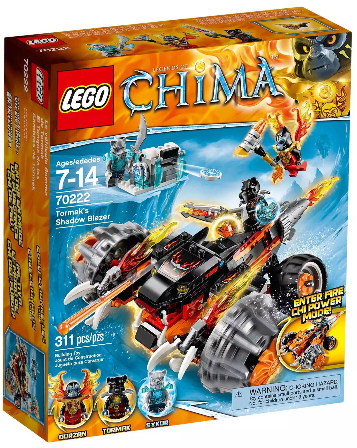 Конструктор LEGO Legends Of Chima 70222 Огненный Вездеход Тормака ...