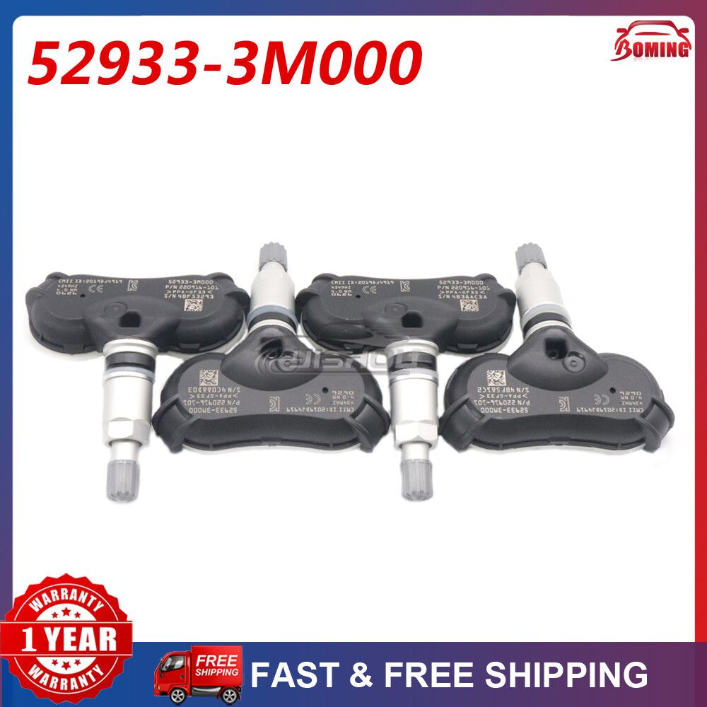 4 датчика давления в шинах TPMS для Hyundai iX35 Equus 52933-3M000 ...