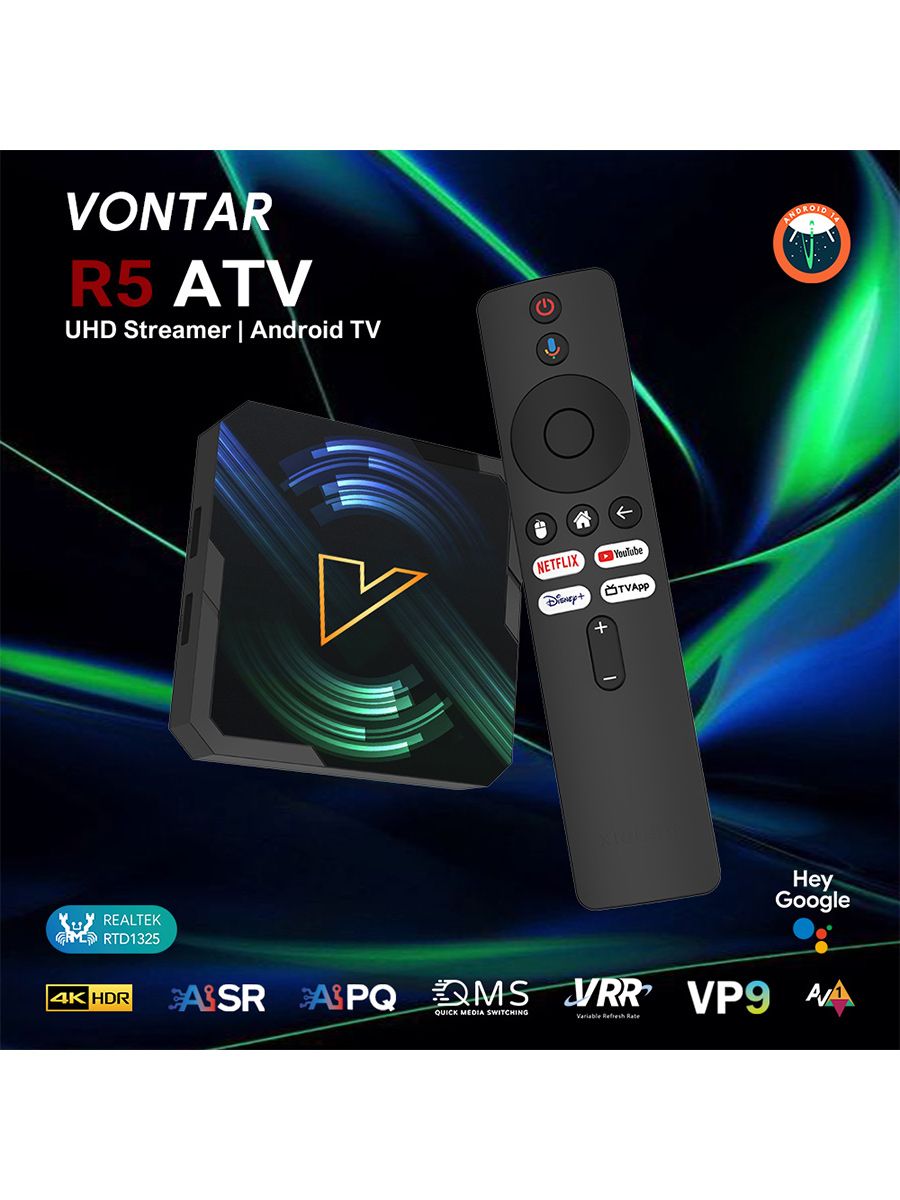 Медиаплеер Vontar R5 ATV, DC, HDMI, RJ-45 Ethernet, USB, Android купить ...