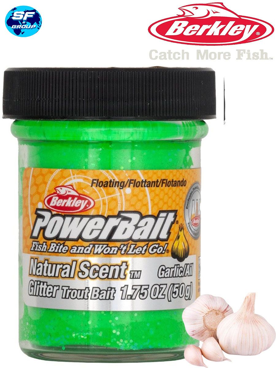Паста Berkley PowerBait Natural Scent Trout Bait Garlic Spring Green ...