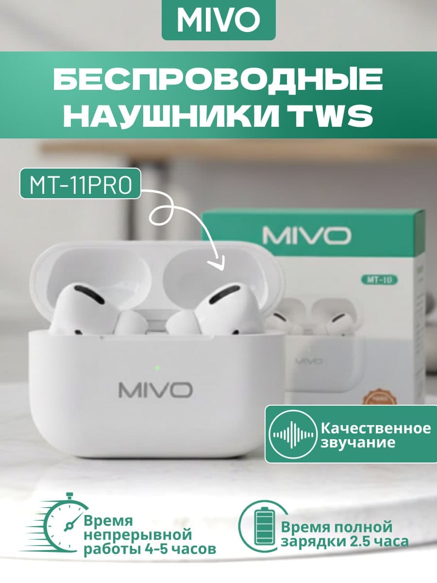 Внутриканальные Внутриканальные MIVO стикло Беспроводное 32 Озон купить ...