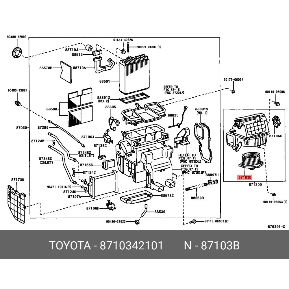 Мотор отопителя TOYOTA-LEXUS 87103-42101 купить на OZON по низкой цене ...